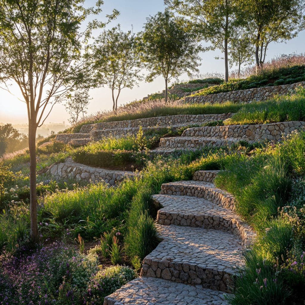 Terrain en pente : comment aménager et stabiliser le sol pour un jardin ...